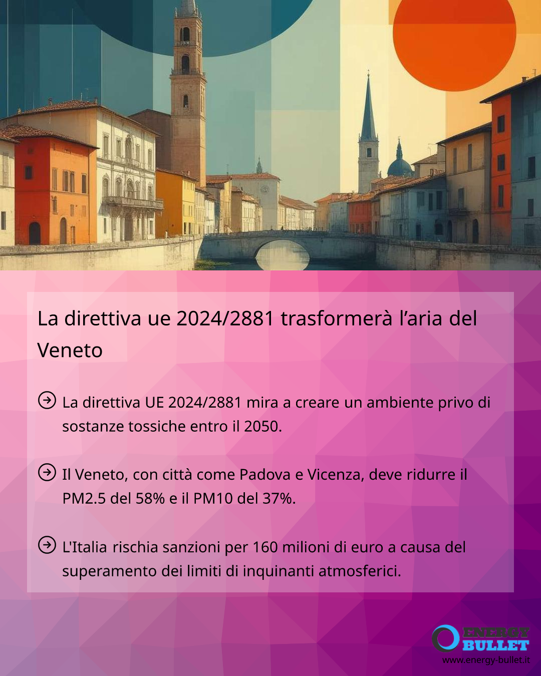 La direttiva ue 2024/2881 trasformerà l'aria del Veneto - Energy Bullet